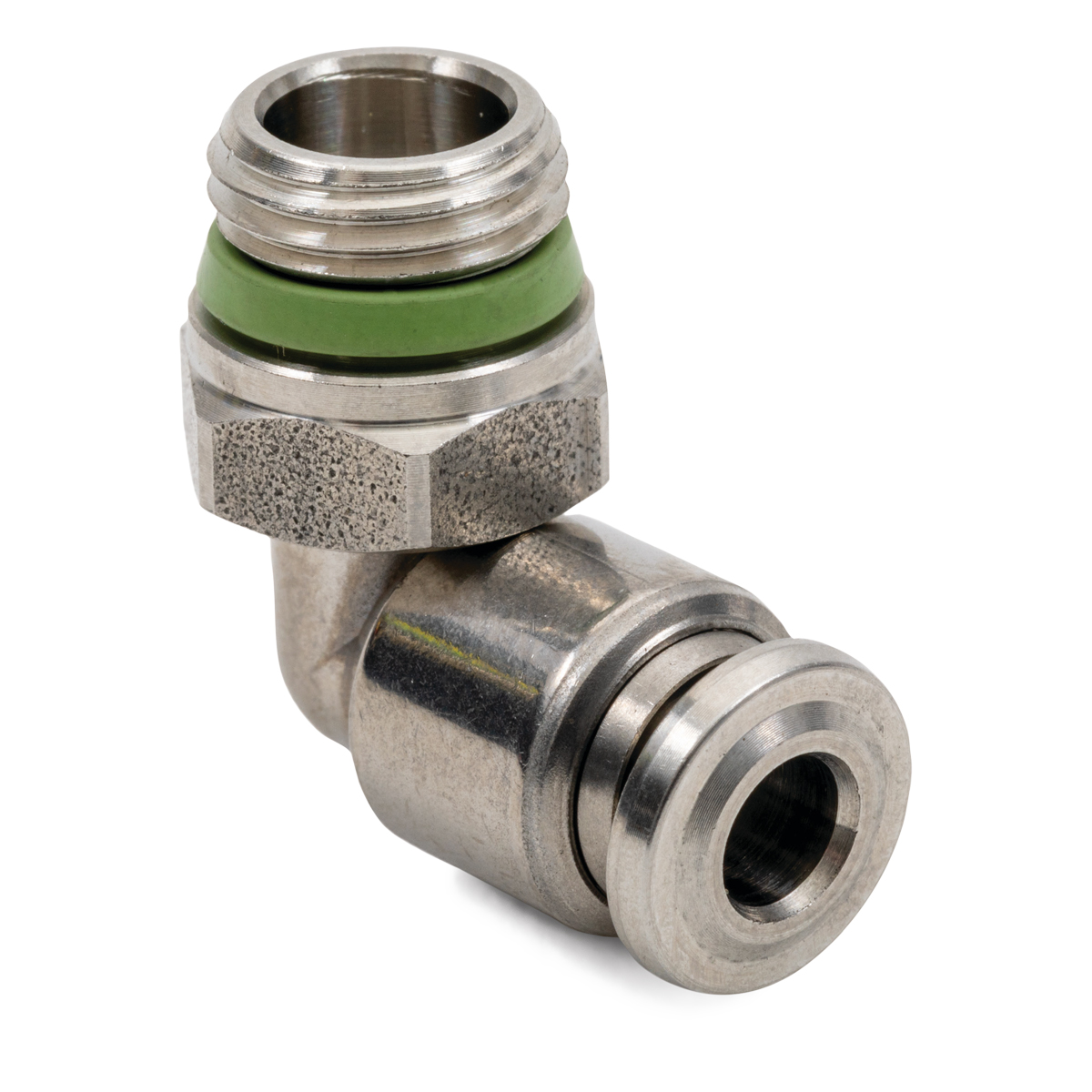 6mm x 1/4" Stainless Steel Male Swivel Elbow - Kimball Midwest