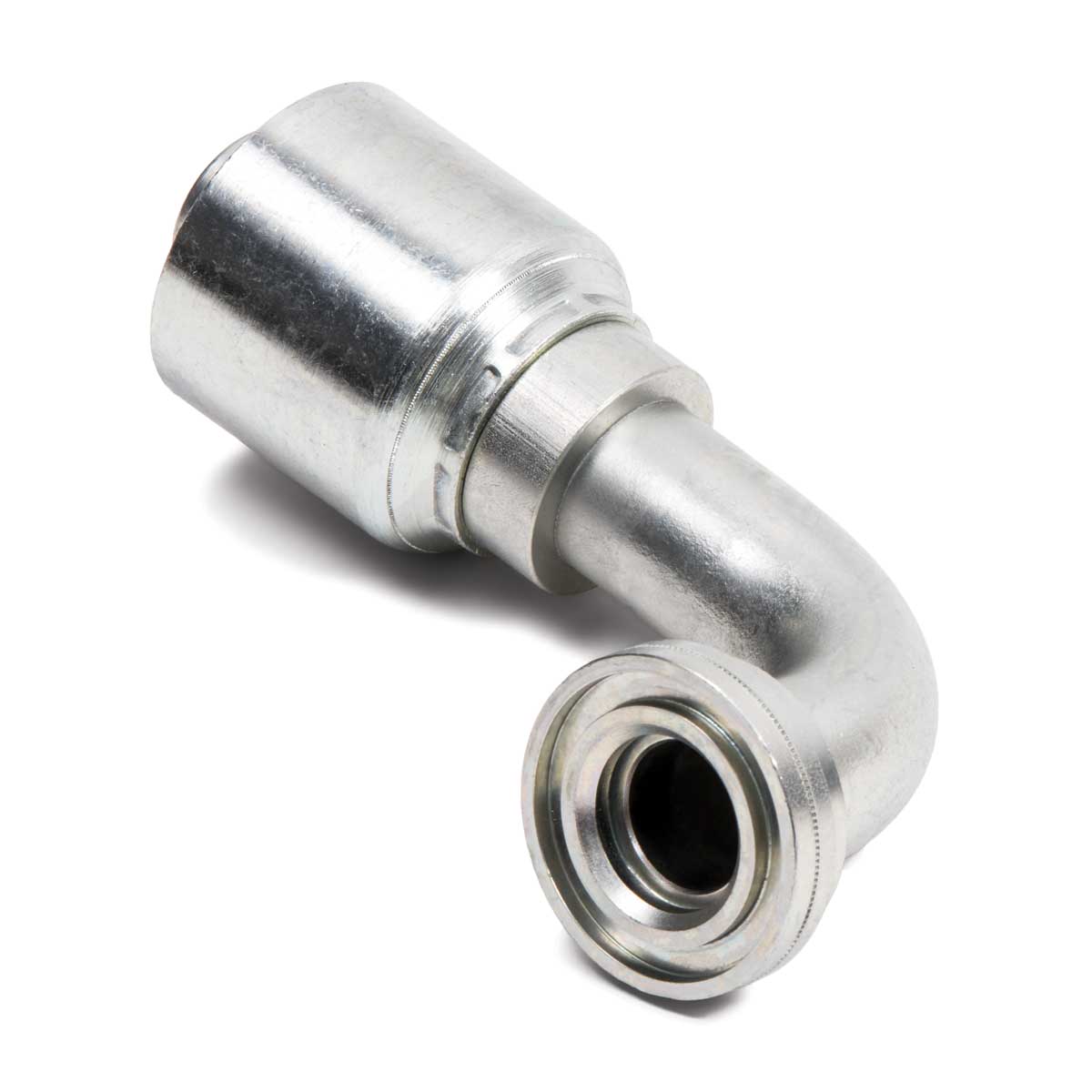 3/4" x 1" (44mm) Split Flange (SAE Code 61) 90° Elbow- Kim-Krimp Z ...