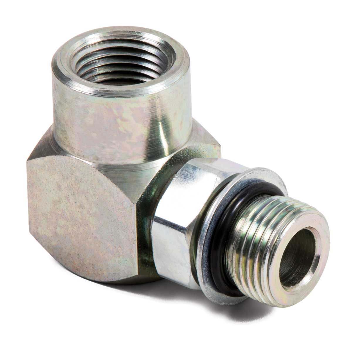 1/4" x 1/8" Male Straight Thread O-Ring 90° Elbow - Kimball Midwest