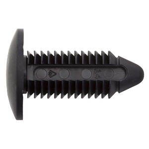 11mm x 28mm Black Nylon Bumper Fascia Retainer - Kimball Midwest