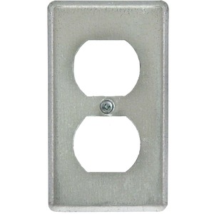 4" x 2-1/8" 1 Duplex Flush Receptacle Electrical Utility Box Cover ...