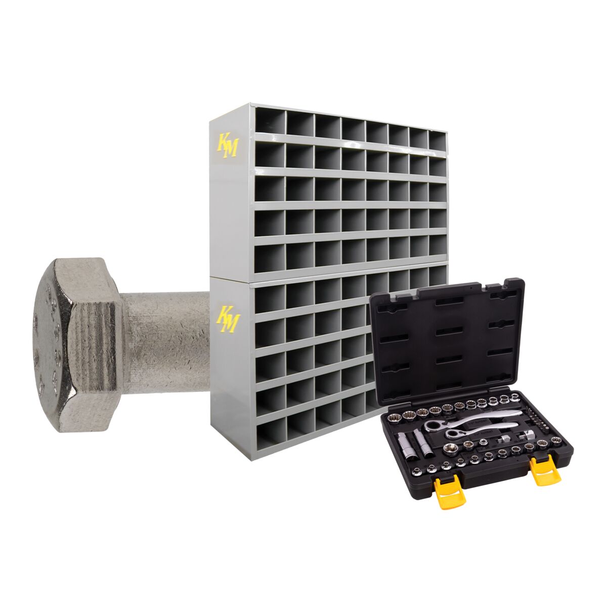 18-8 Stainless Steel Hex Head Cap Screw Assortment with Pass-Thru ...