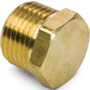 1/4" Brass Pipe Hex Head Plug - Kimball Midwest