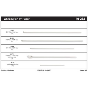 White Nylon Ty-Rap® Assortment - Kimball Midwest