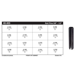 Split Roll Pin Assortment (3/8" - 1/2") - Kimball Midwest