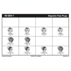 Magnetic Pipe Plug Assortment - Kimball Midwest