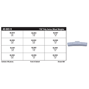 FN Poly Series Wheel Weight Assortment - Kimball Midwest