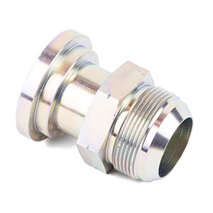 1" x 1" Split Flange (SAE Code 61) to Male SAE JIC 37° Straight Adapter ...