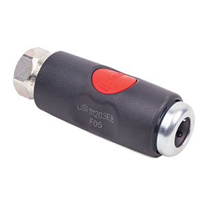 1/2 Push Button Tru-Flate Female Air Line Safety Coupler - Kimball Midwest