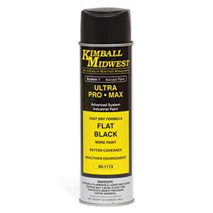 Flat Black Ultra Pro•Max Fast-Dry Industrial Spray Paint - 20 oz. Can ...