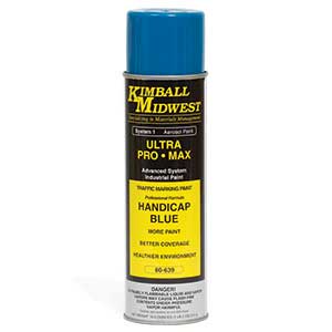 Handicap Blue Traffic Marking Paint - 20oz Can - Case - Kimball Midwest