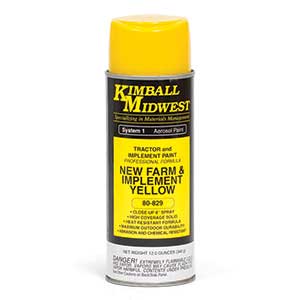New Farm & Implement Yellow Spray Paint - 16 oz. Can - Kimball Midwest