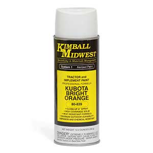 KB 2 Bright Orange Spray Paint - 16 oz. Can - Kimball Midwest