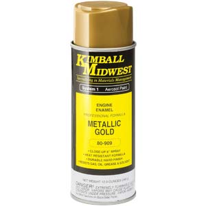 Metallic Gold Engine Oil-Based Enamel Spray Paint - Kimball Midwest