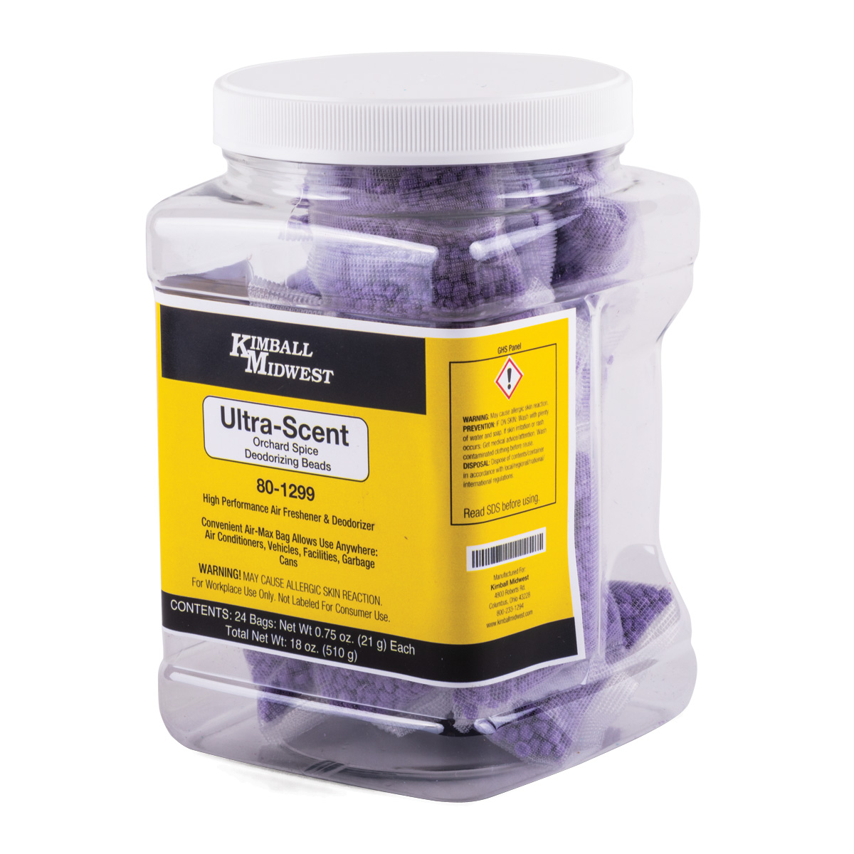 Orchard Spice Ultra-Scent Deodorizing Beads - 24 - 1 oz. Bags - Kimball ...