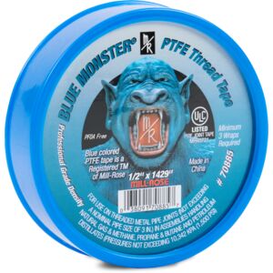 1/2" x 1429" Blue Monster® PTFE Thread Tape - Kimball Midwest
