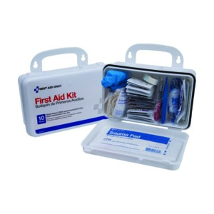 10 Unit Plastic Case First Aid Kit - Kimball Midwest