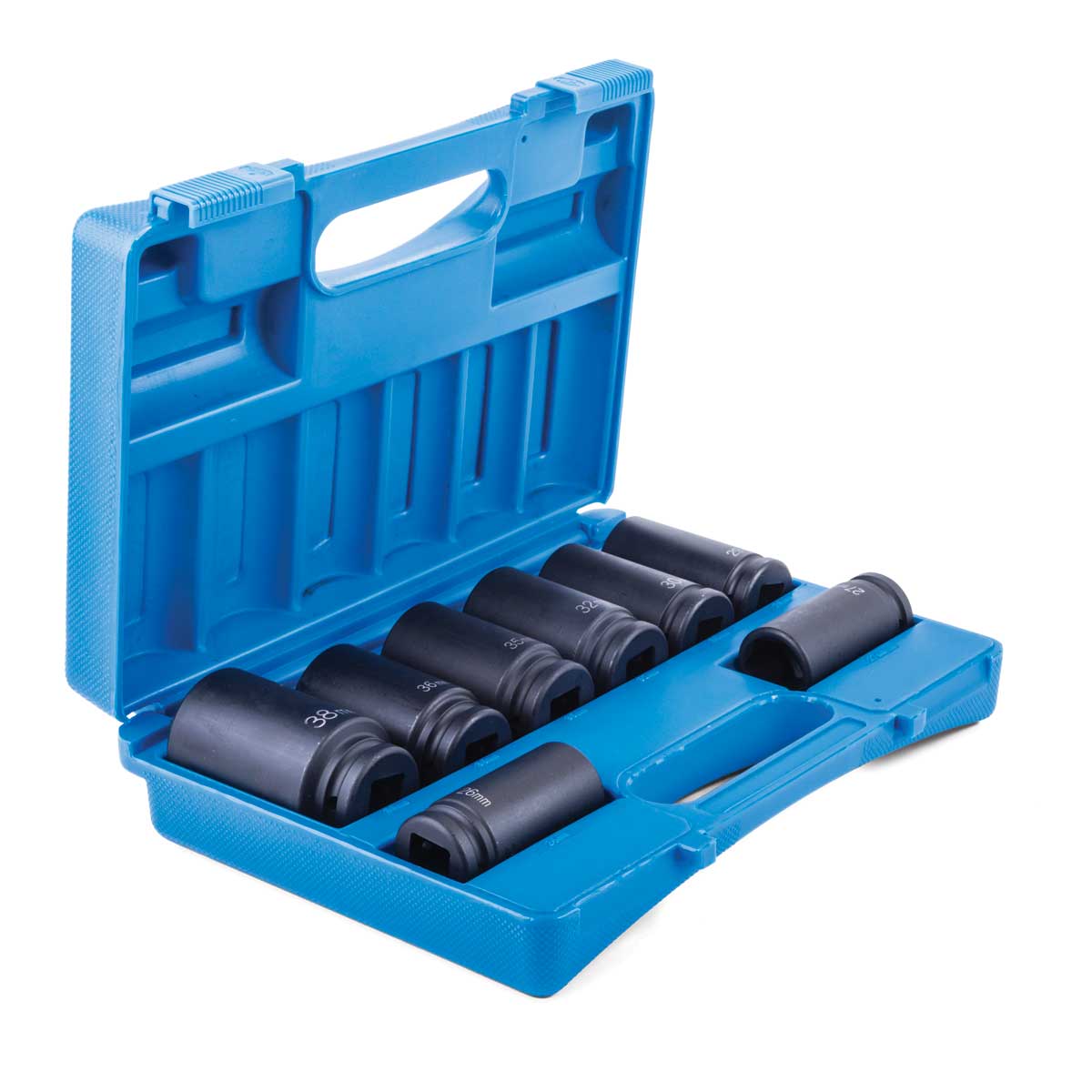 8 Pc. (26mm - 38mm) 3/4" Deep 6 Point Drive Impact Socket Set - Kimball ...