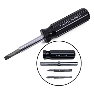 6-In-1 Quick Change Screwdriver - Kimball Midwest