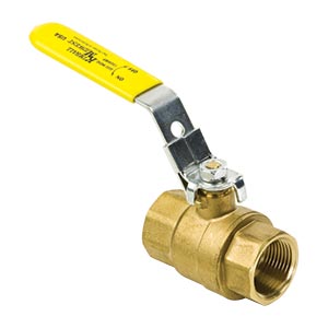 1/4" Full Port Brass Locking Ball Valve - Kimball Midwest