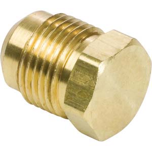 3/8" SAE 45° Flare Brass Plug - Kimball Midwest