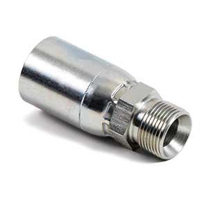 3/8" x 3/8" Male BSPP 60° Rigid Hose End - K Series - Kimball Midwest